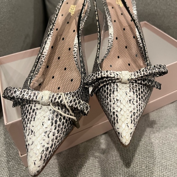 RED Valentino | Shoes | New Red V Valentino Snakeskin Embossed Leather ...